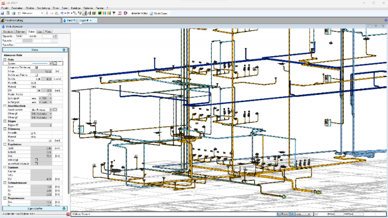Abwasserplanung- Mit der TGA-Planungssoftware mh-BIM