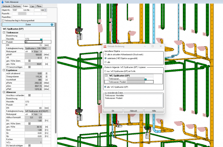 Abwasserplanung- Mit der TGA-Planungssoftware mh-BIM