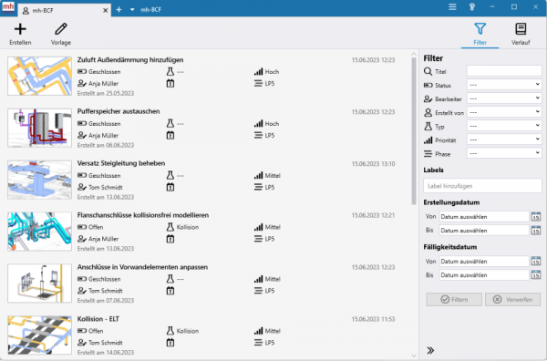 Kostenloser BCF-Manager - mh-software